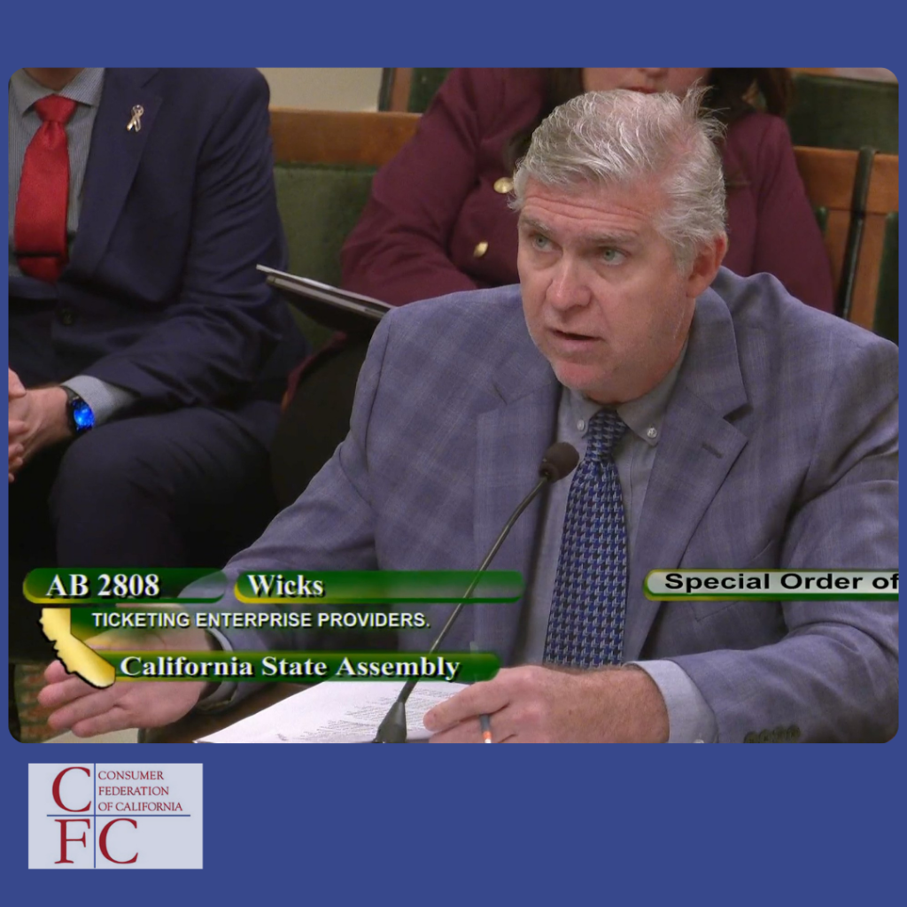 Legislative Updates | Consumer Federation of California